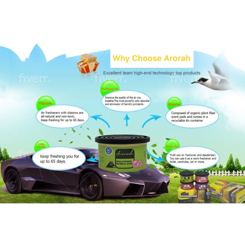 ARORAH Natural Can Air Freshener Car Perfume – Arorah Products